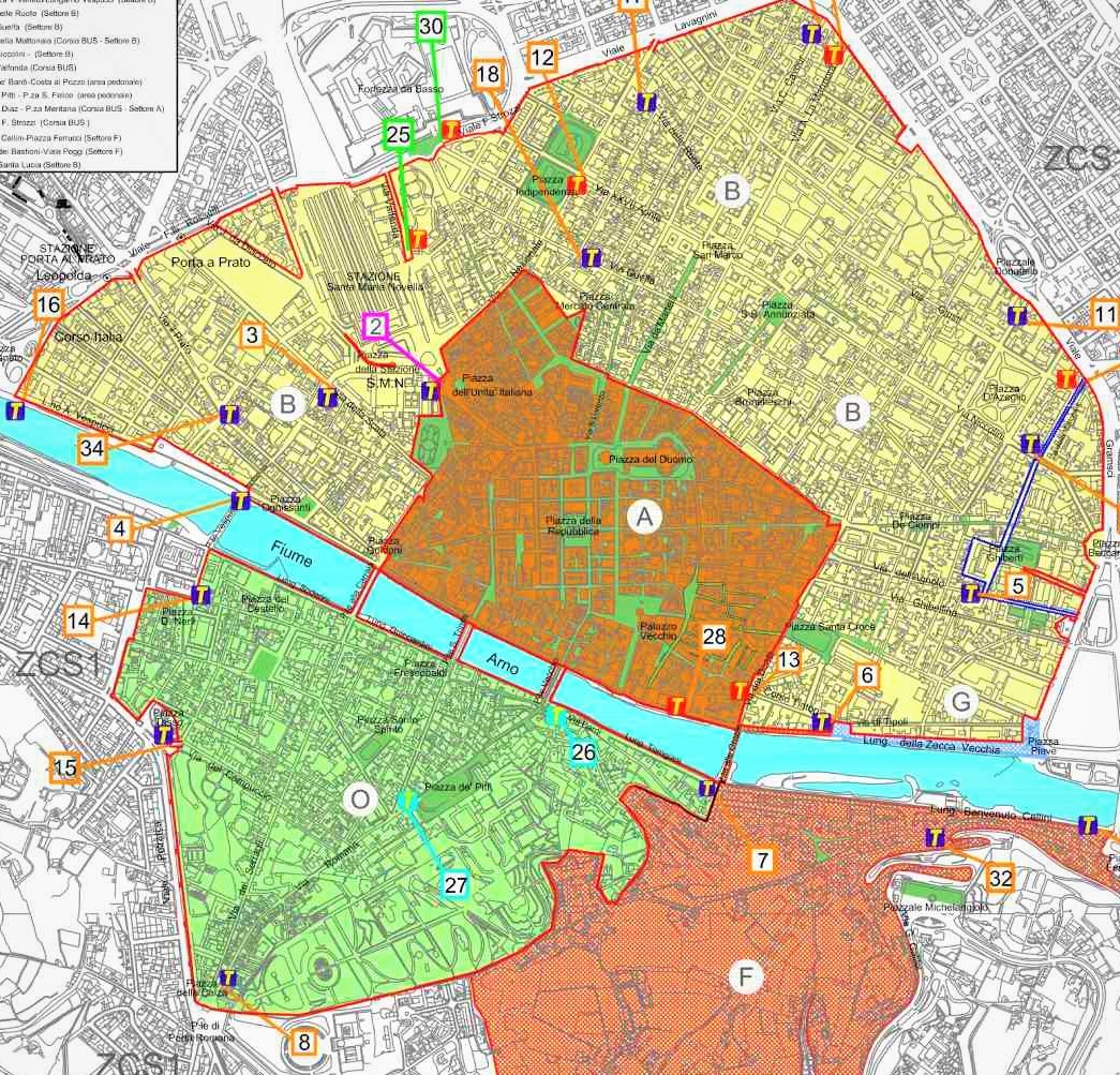 Parken in Florenz: ZTL Zone, Preise, Park & Ride und Infos